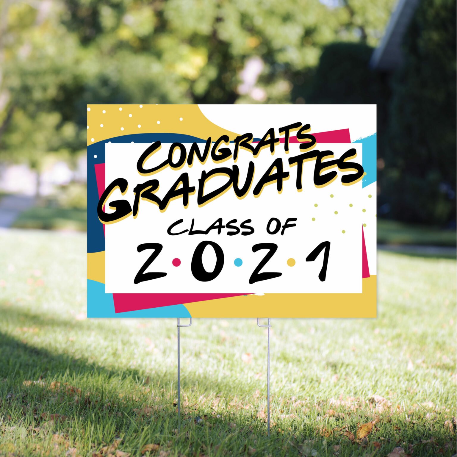 Congrats Grad! Yard Sign - Rapids Reproductions